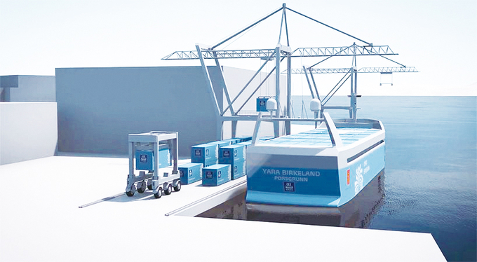 First Zero-Emission, Fully-Autonomous Container Ship Planned for 2020